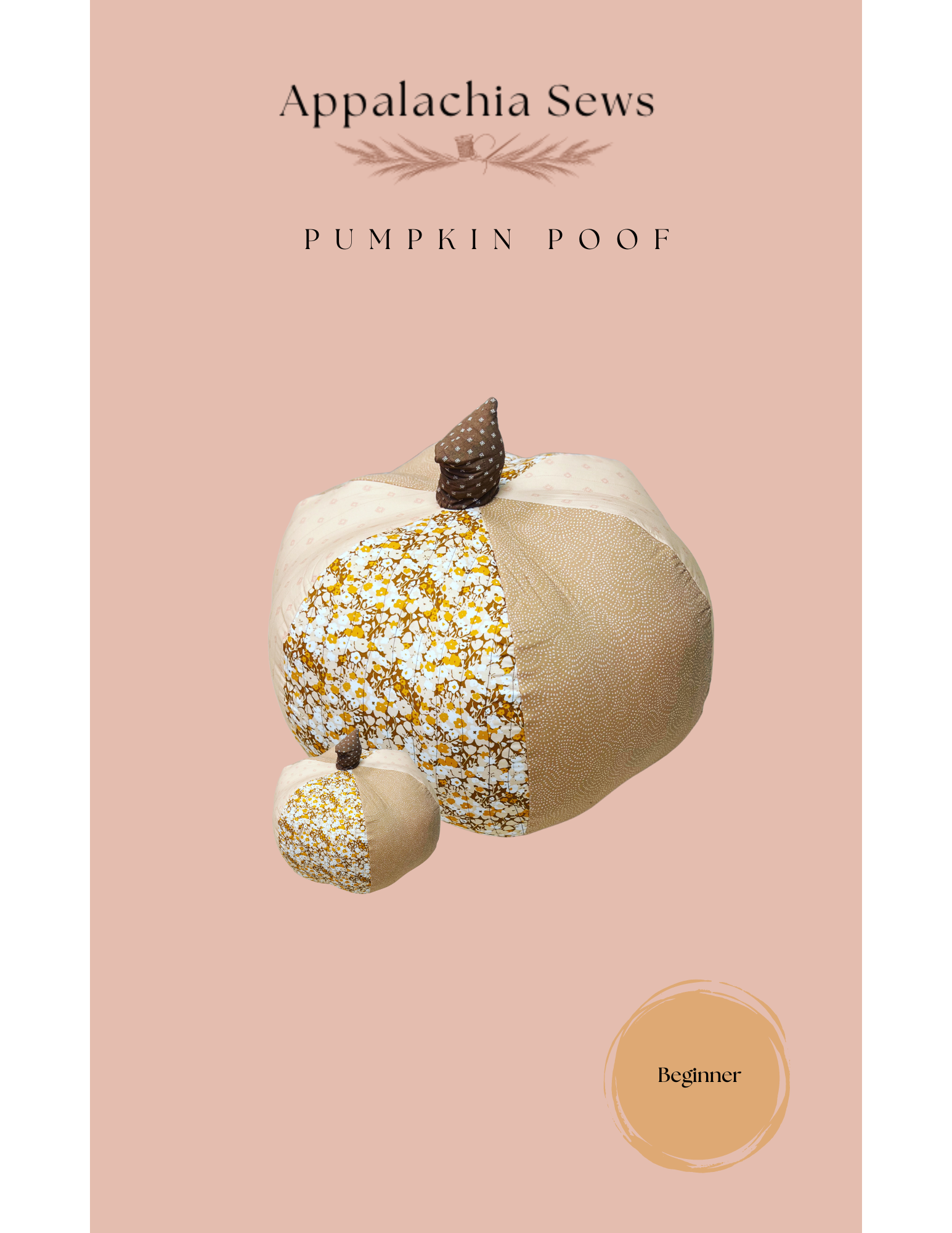 Pumpkin Pouf Pdf - Beginner Project – Appalachia Sews